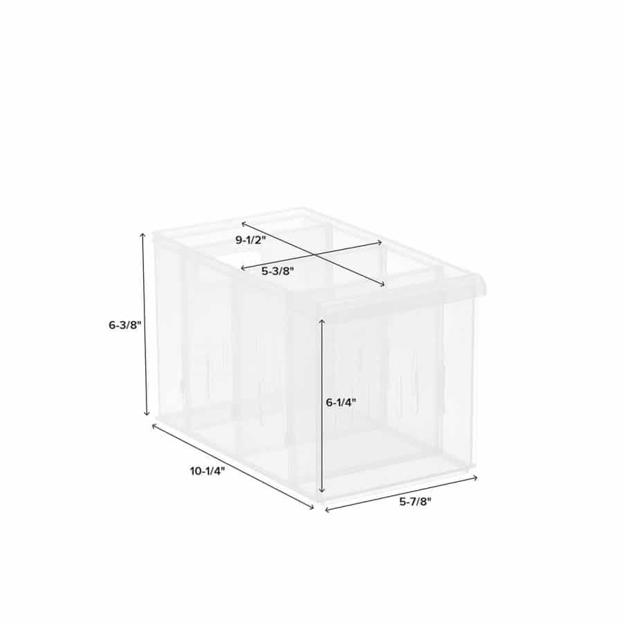 Clear Stackable Plastic Storage Bins – Horderly