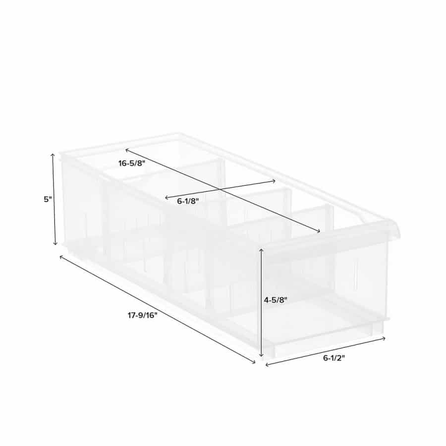 Clear Stackable Plastic Storage Bins – Horderly