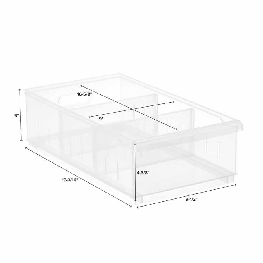 Clear Stackable Plastic Storage Bins – Horderly