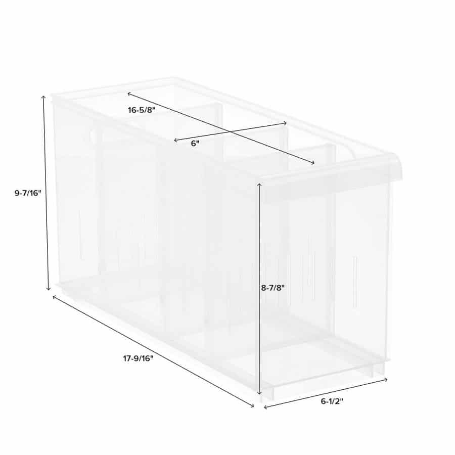 Clear Stackable Plastic Storage Bins – Horderly