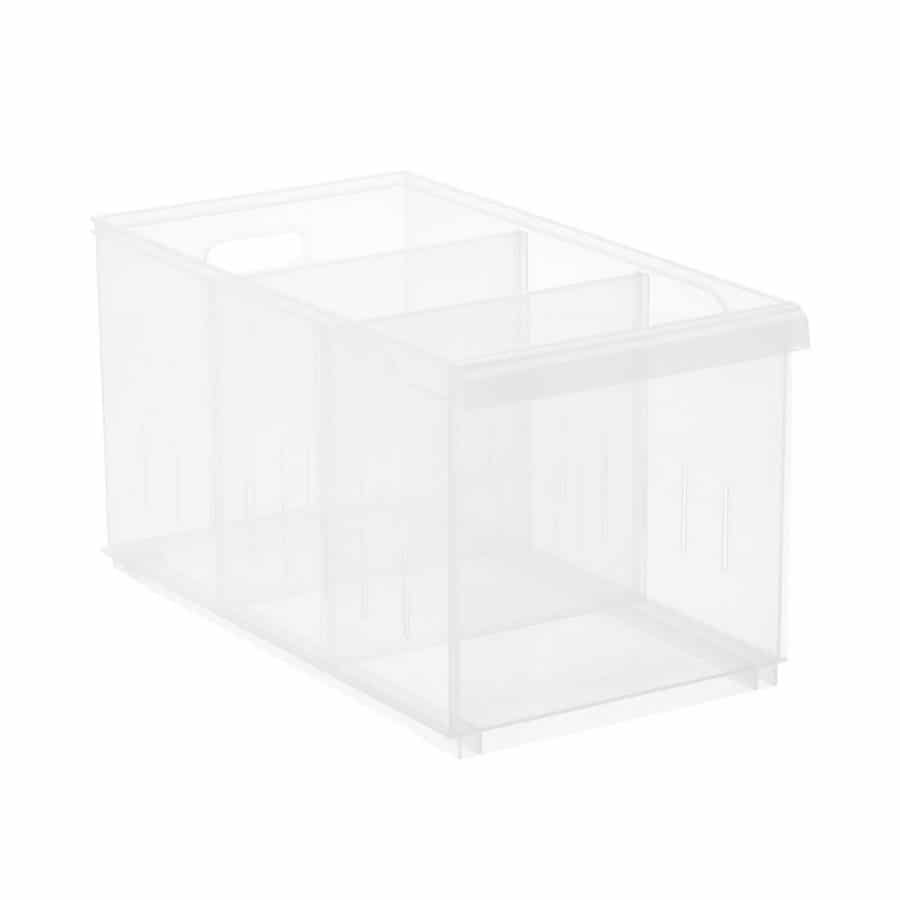 Clear Stackable Plastic Storage Bins – Horderly