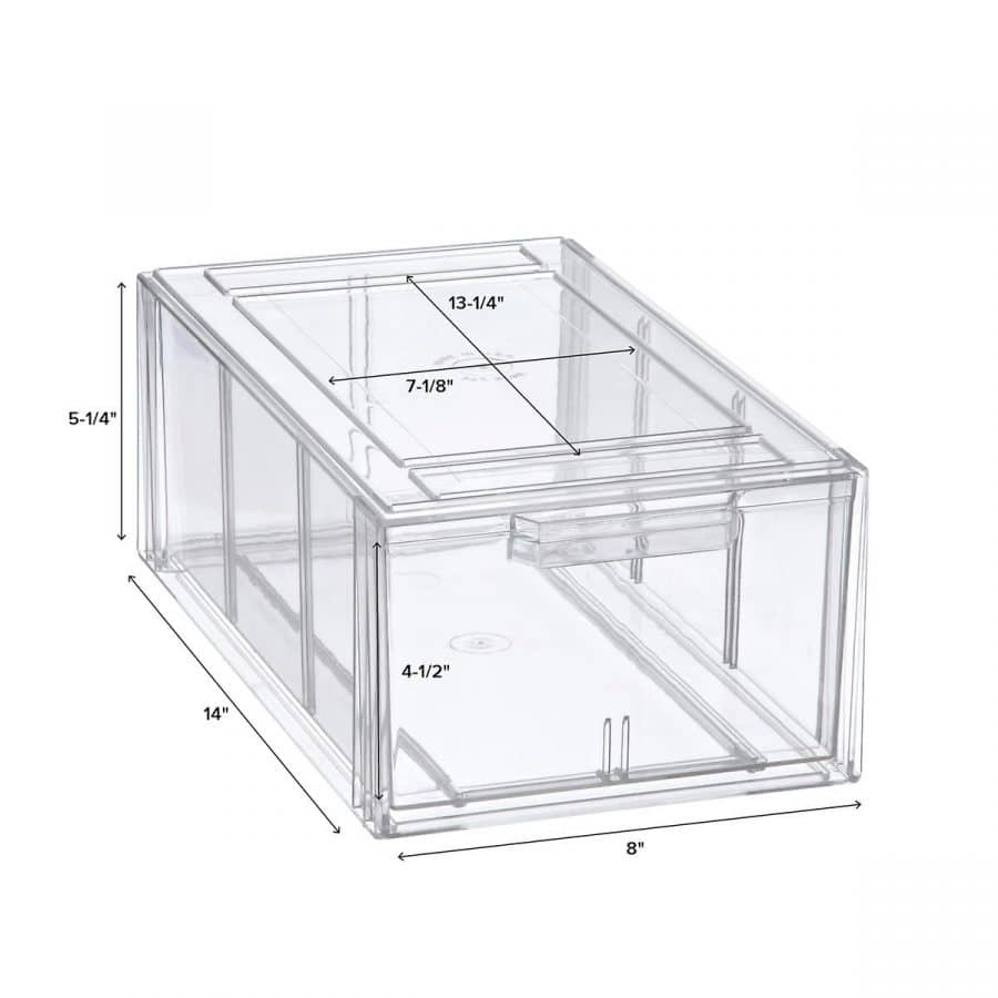 Clear Stackable Large Shoe Drawer – Horderly