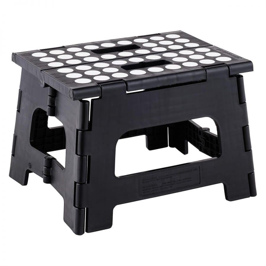 Black Easy Folding Step Stool – Horderly