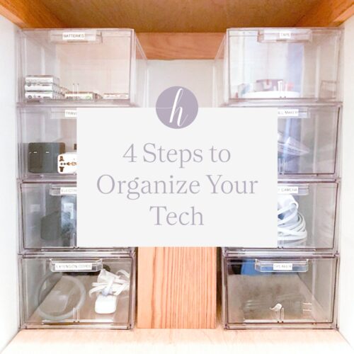 4 Steps to Organize Your Tech - Horderly