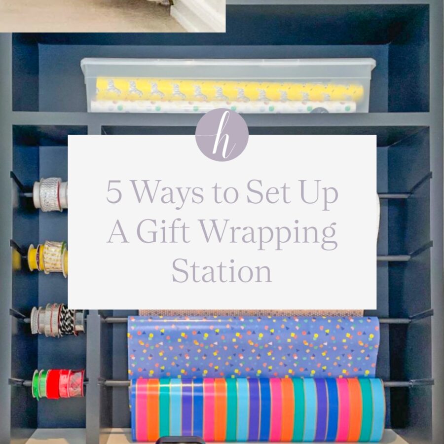 5 Ways to Set Up A Gift Wrapping Station