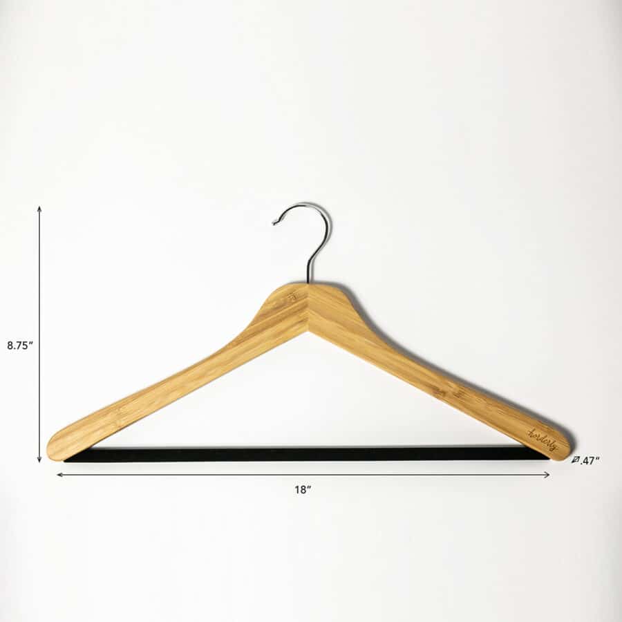 Bamboo Hangers (with Velvet Bar) – Horderly